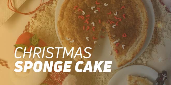 Christmas Sponge Cake - HSN Family Recipe【2019】