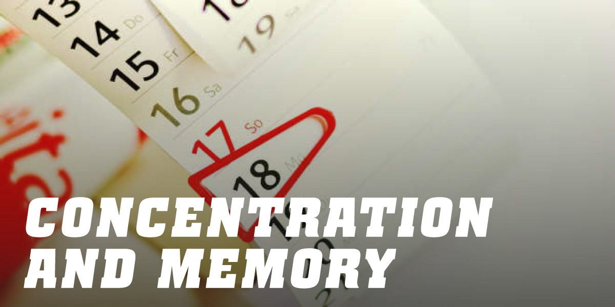 Concentration and Memory - Tips to achieve your objectives