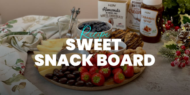 100% Healthy Christmas Sweet Snack Board