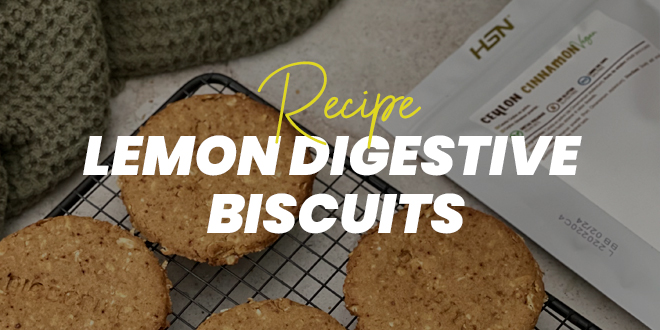 Healthy and Vegan Lemon Digestive Biscuits