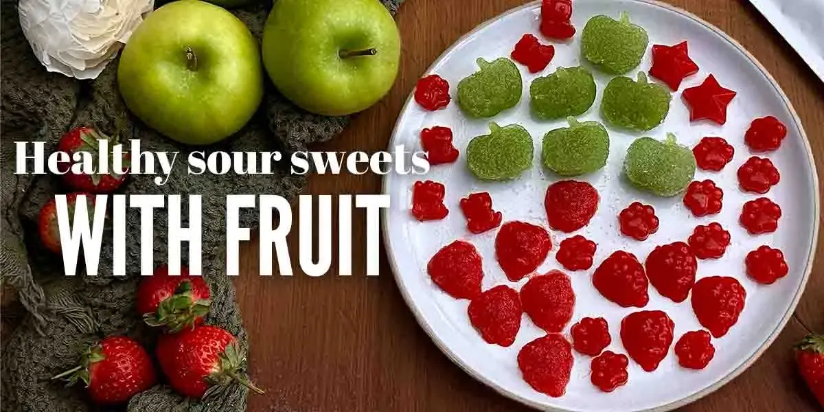Healthy sour sweets with fruit - Healthy sweets