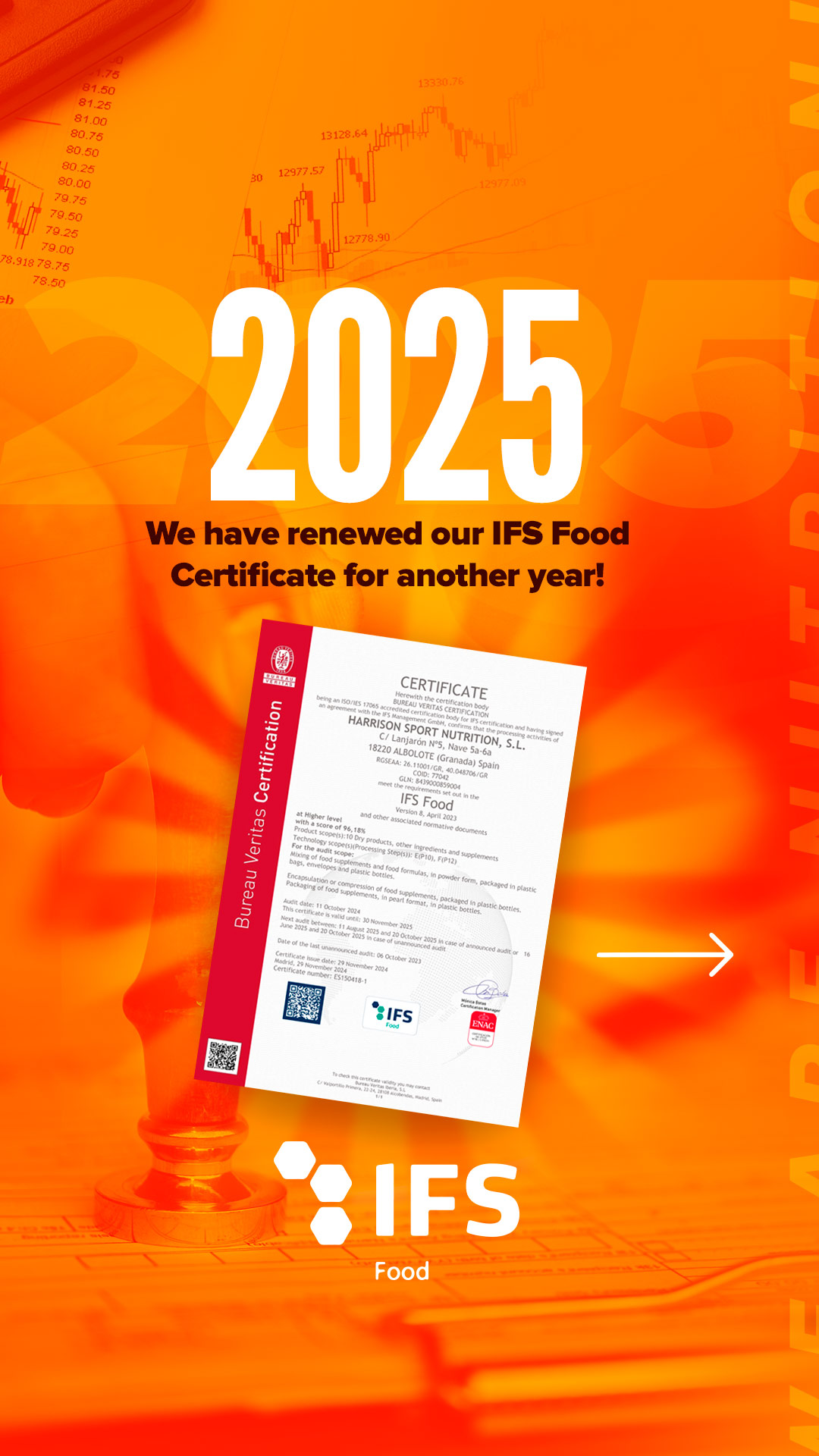 HSN & IFS Food 2024 - Higher Level Certification Renewal